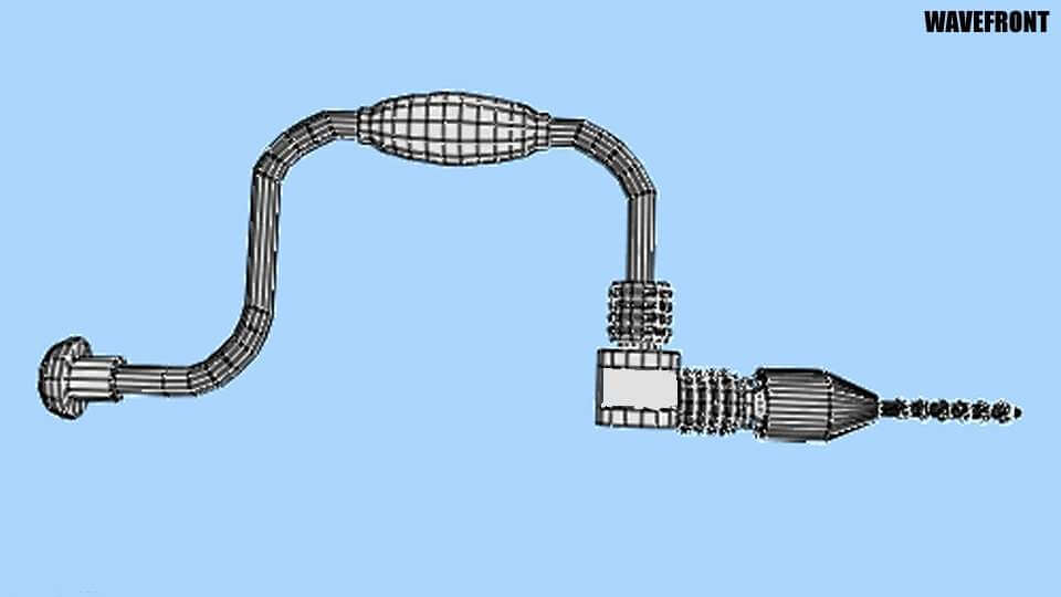 Woodworking Brace (Hand Drill) - 3D Model by faizal3DX