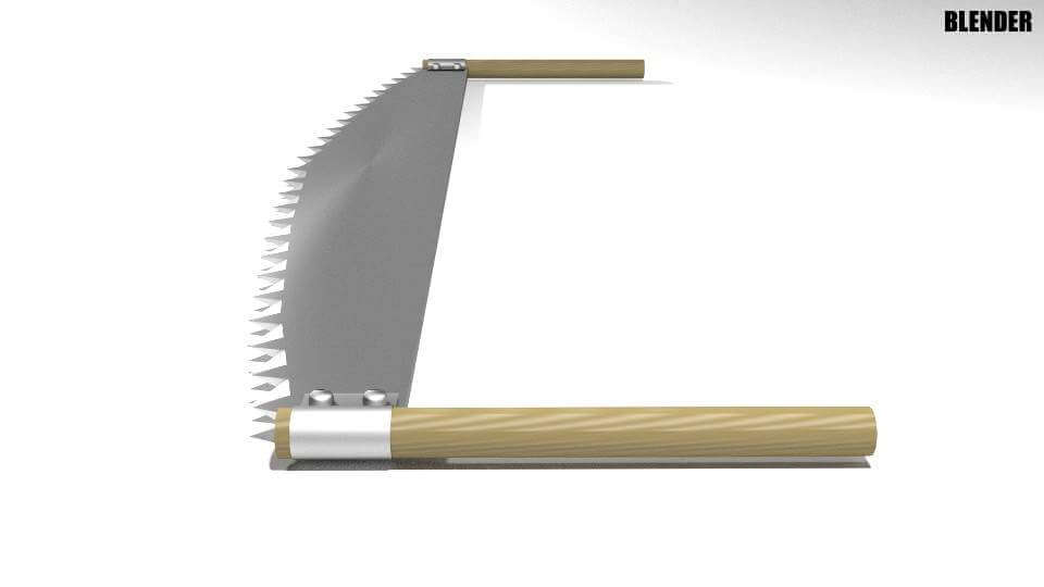 Two-Man Saw 3D Model by faizal3DX