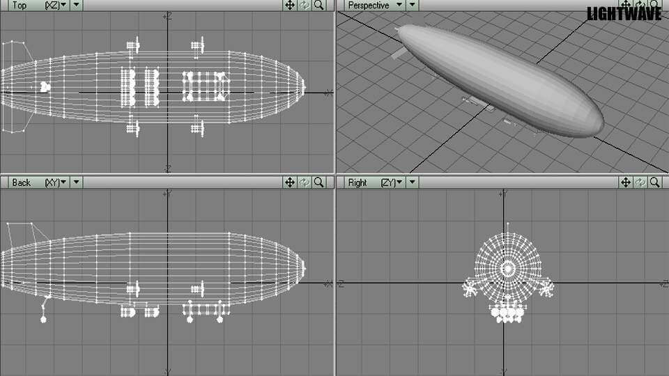 Bomber Zeppelin - 3D Model by faizal3DX