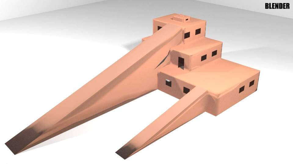 Tepe Sialk Ziggurat - 3D Model by faizal3DX