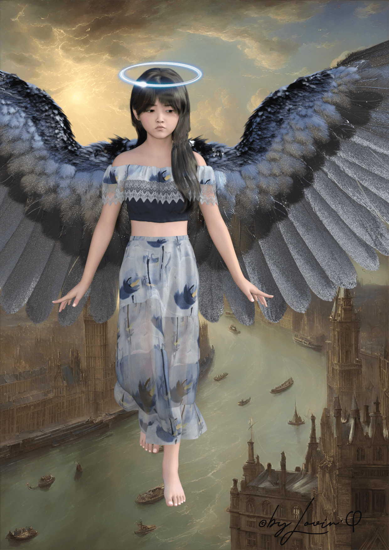 Mellisa as angel 3D Render | RenderHub Gallery
