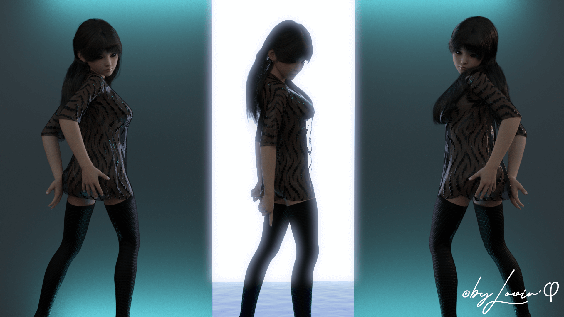 Return (into the light) 3D Render, Digital Art by Fanfaria