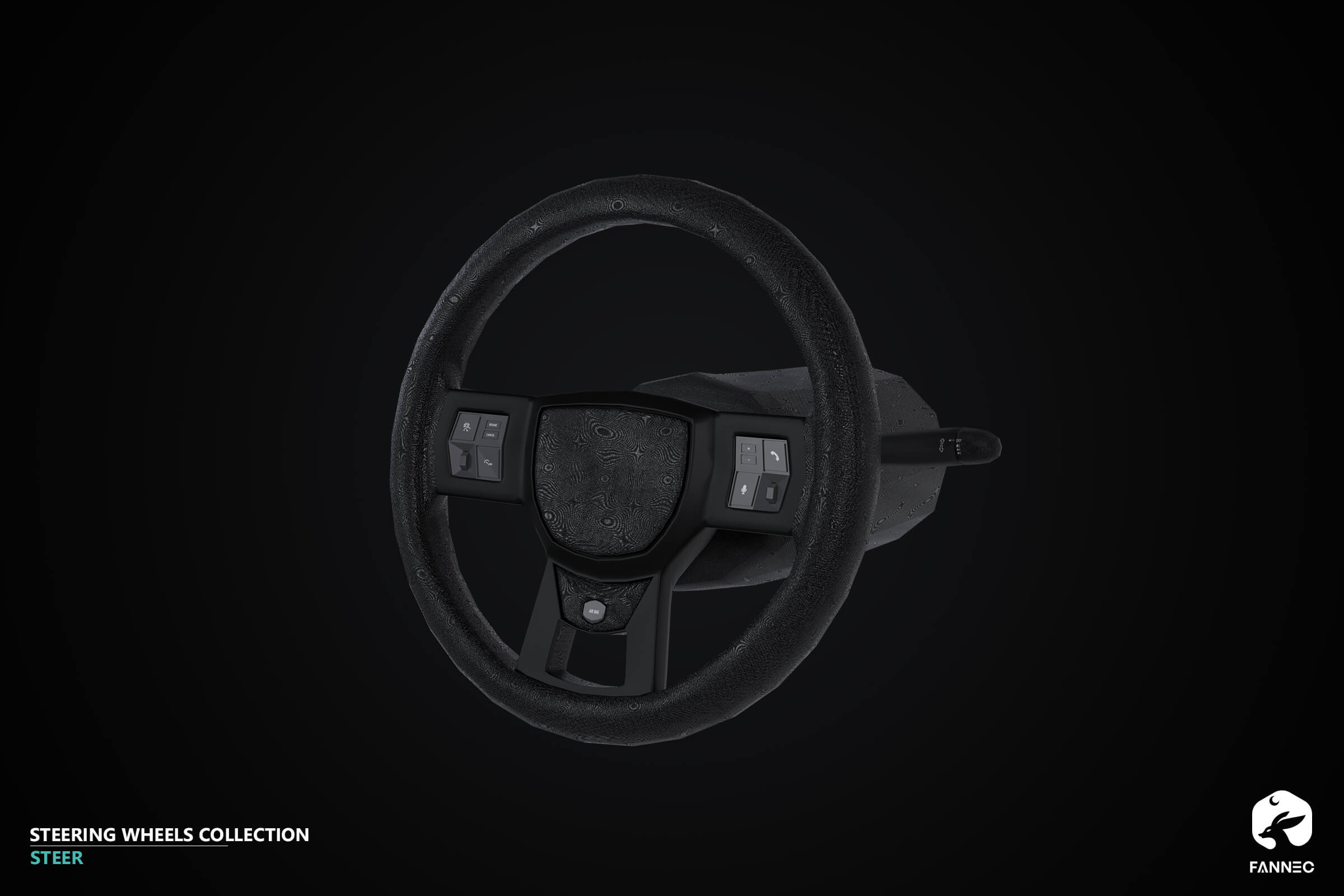 Steer - Steering Wheels Collection - All Formats 3D Model by FANNEC