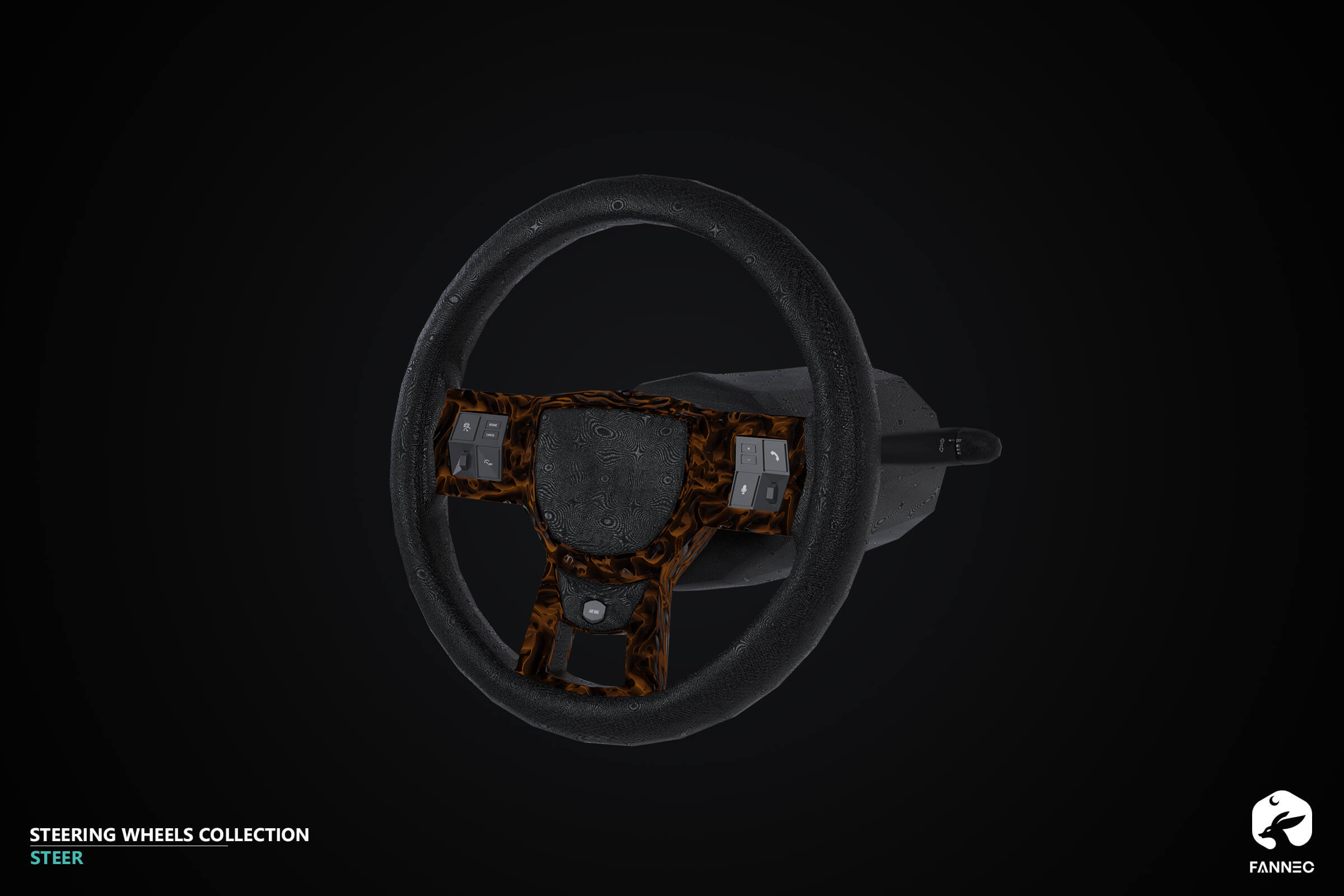 Steer - Steering Wheels Collection - Unreal Engine 3D Model by FANNEC