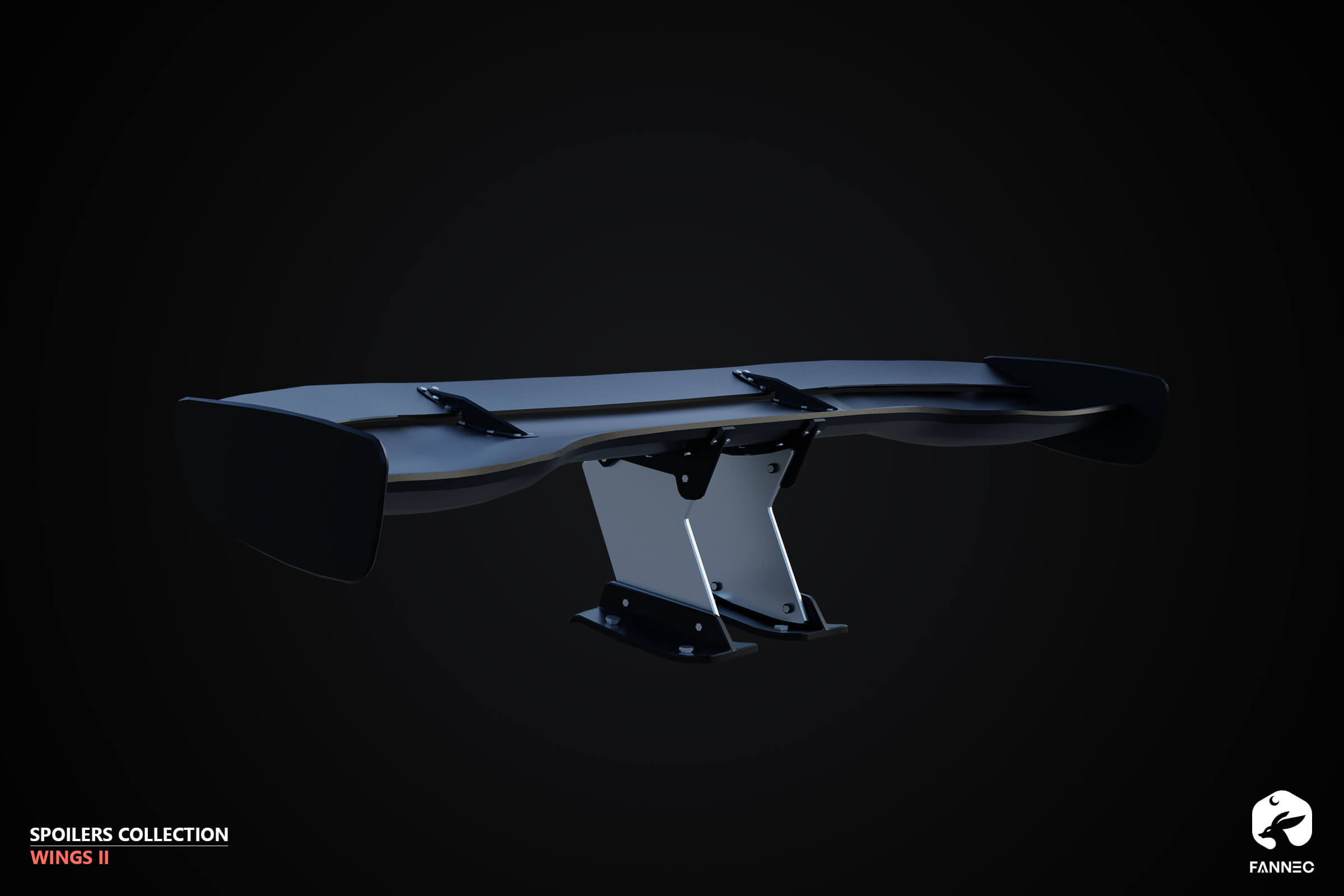 Wings II - Spoilers Collection - All Formats 3D Model by FANNEC