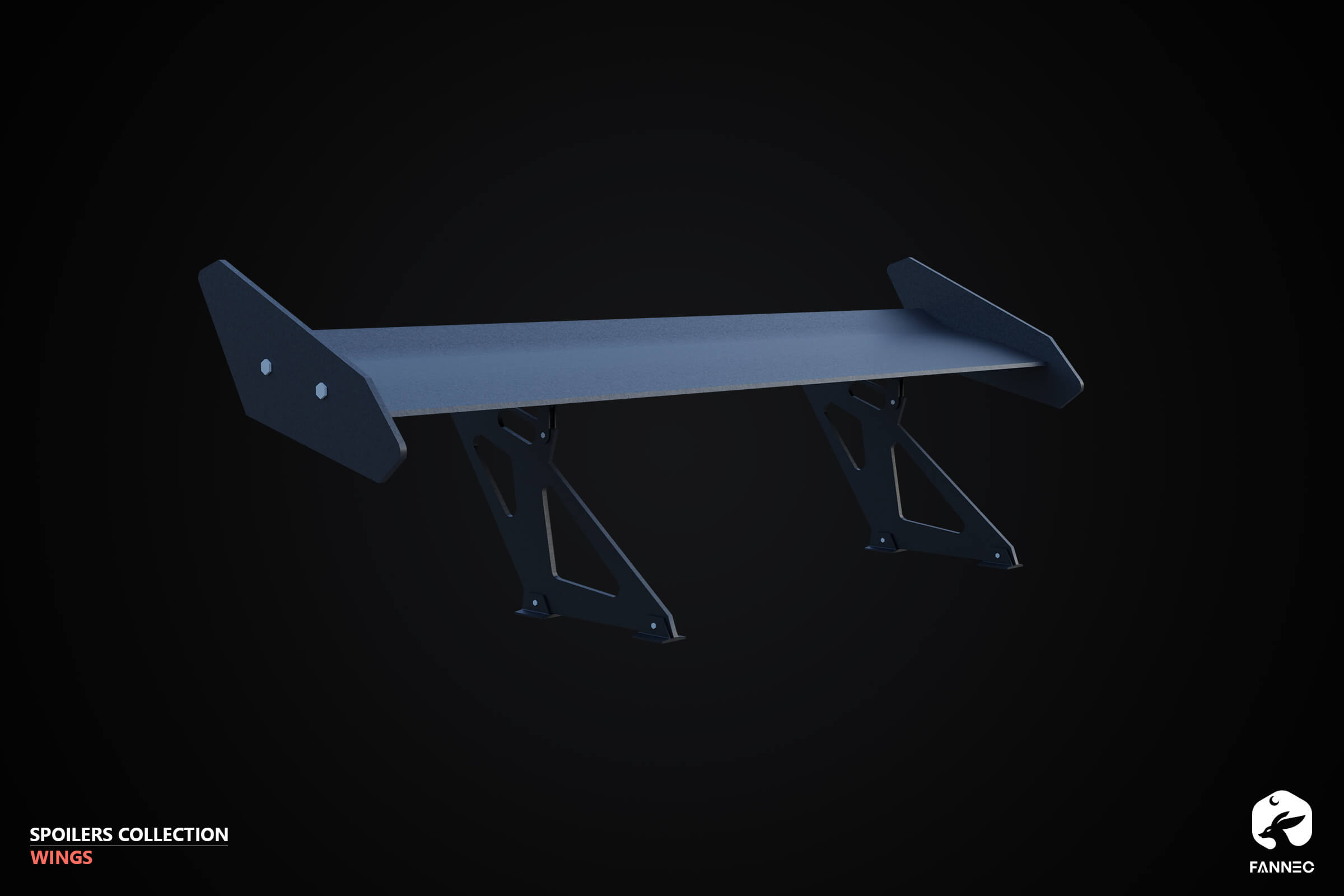 Wings - Spoilers Collection - All Formats 3D Model by FANNEC