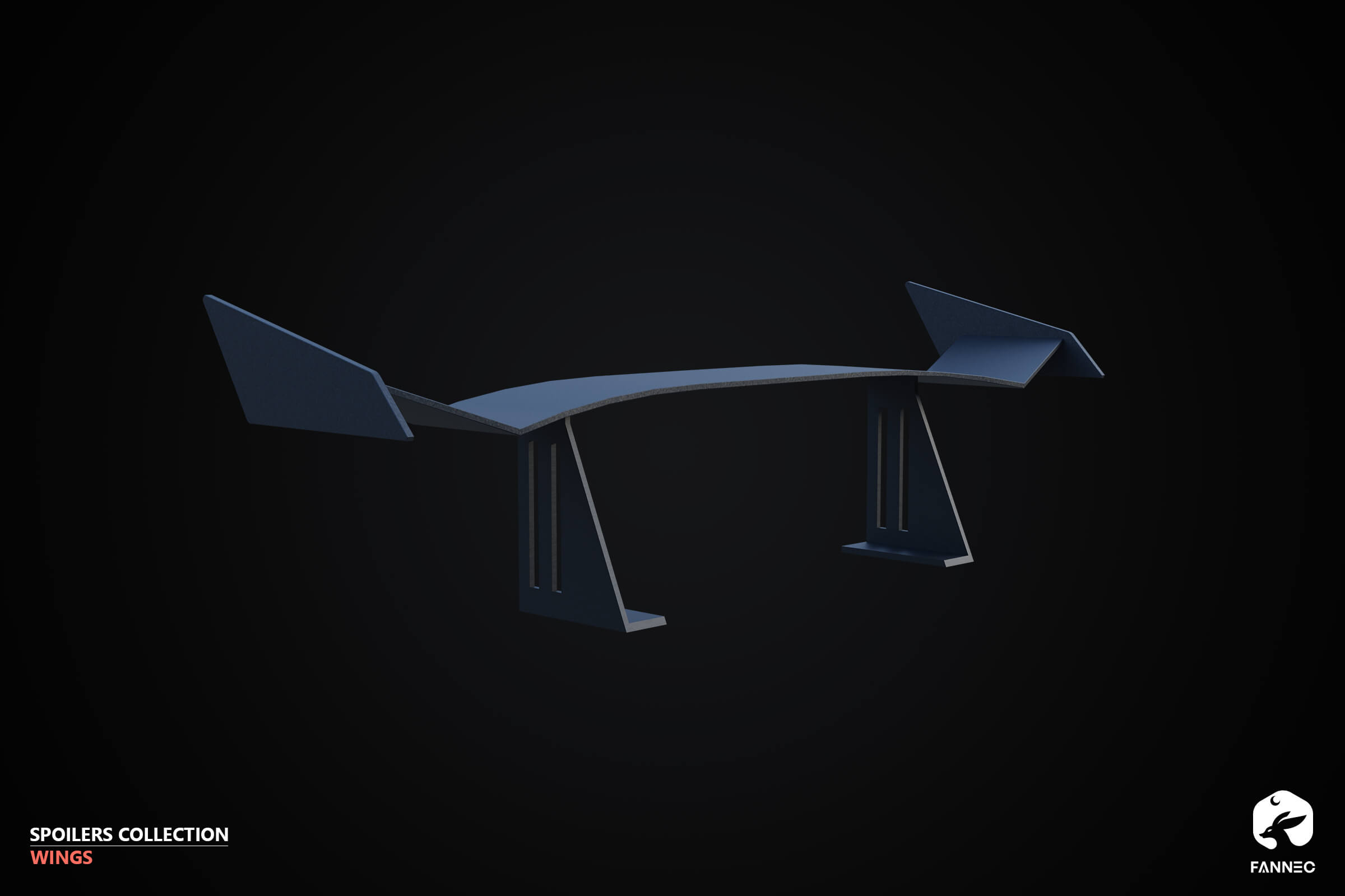 Wings - Spoilers Collection - All Formats 3D Model by FANNEC