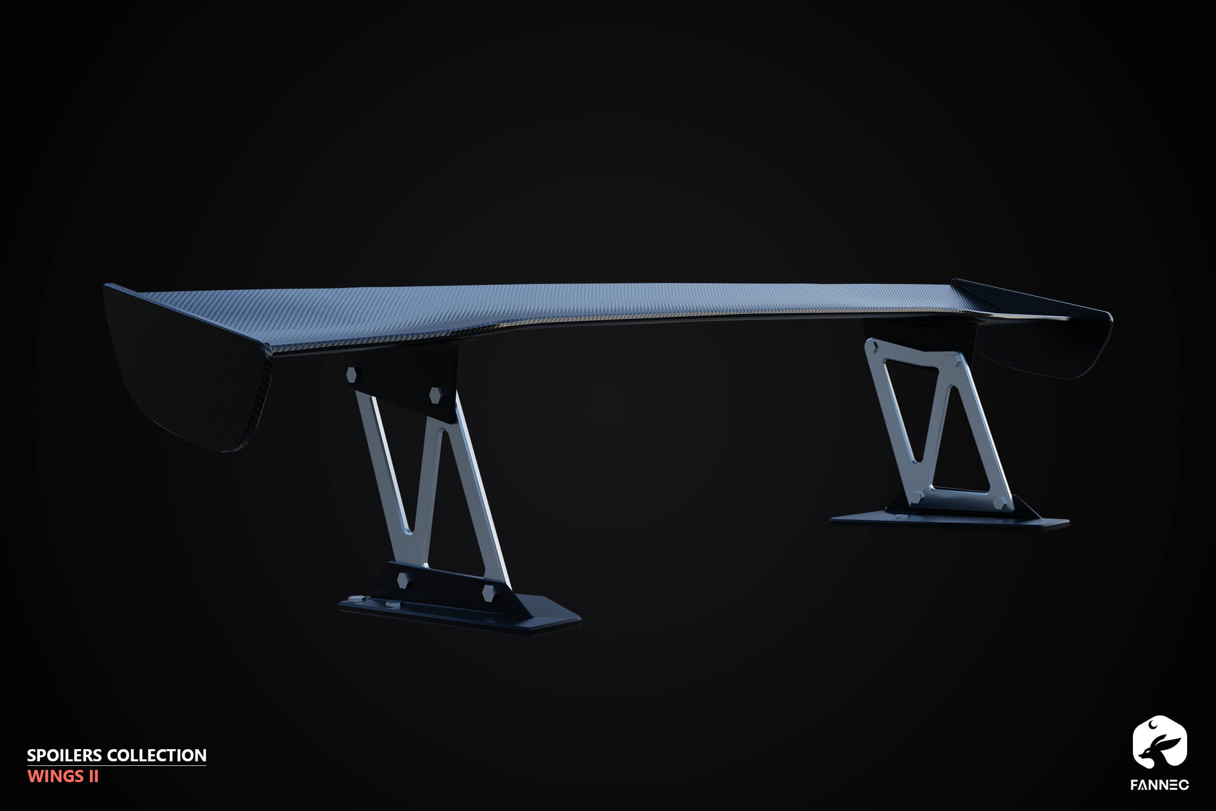 Wings - Spoilers Collection II - Blender & FBX 3D Model by FANNEC