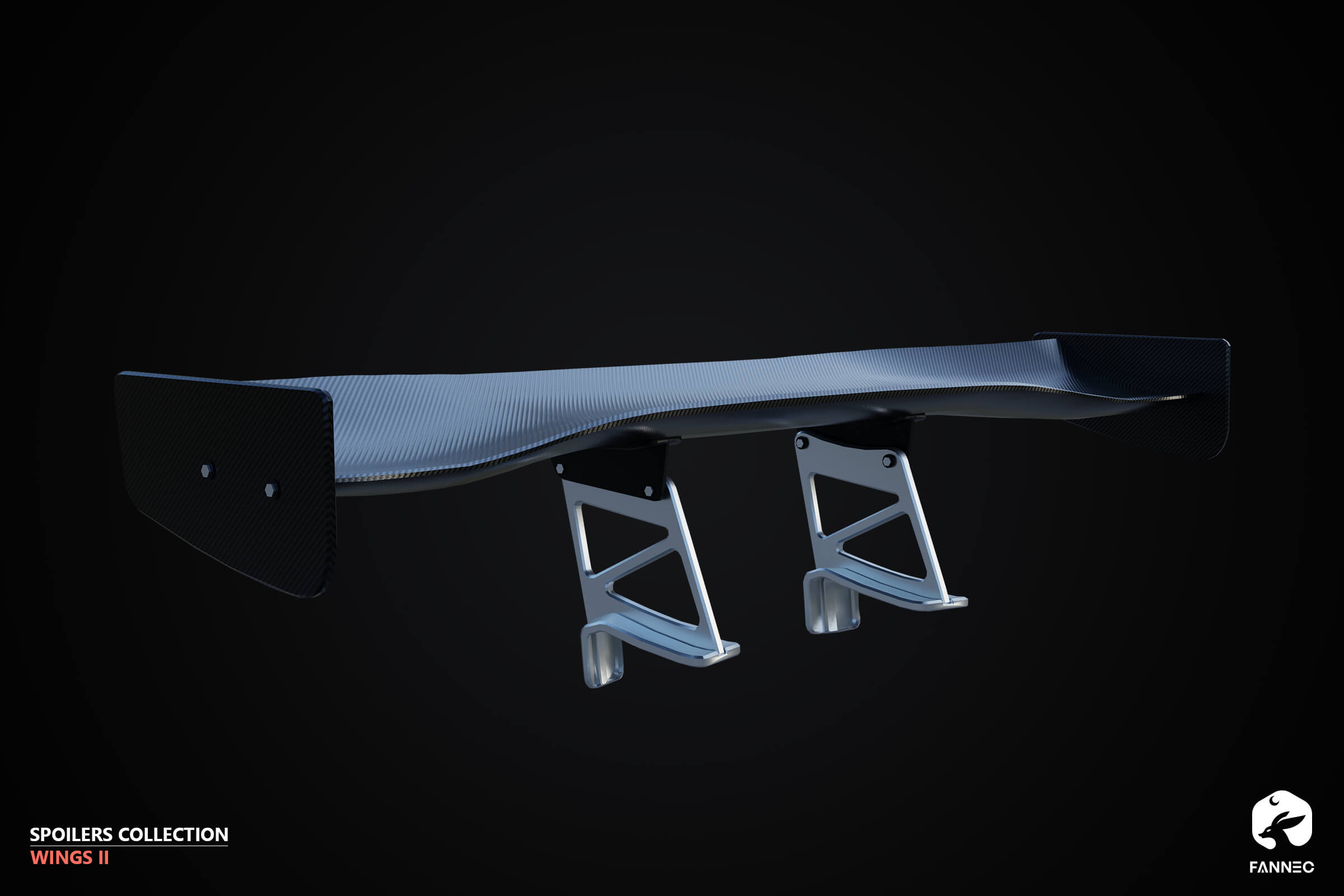 Wings - Spoilers Collection II - Unity 3D Model by FANNEC