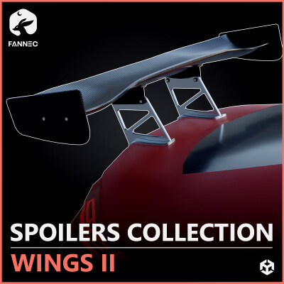 Wings - Spoilers Collection II - Unity 3D Model by FANNEC