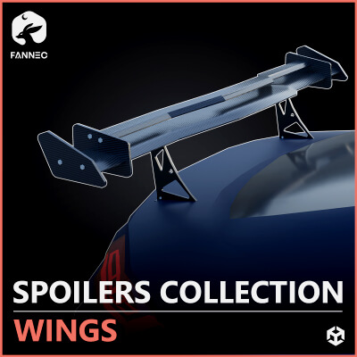 Wings - Spoilers Collection - Unity 3D Model by FANNEC