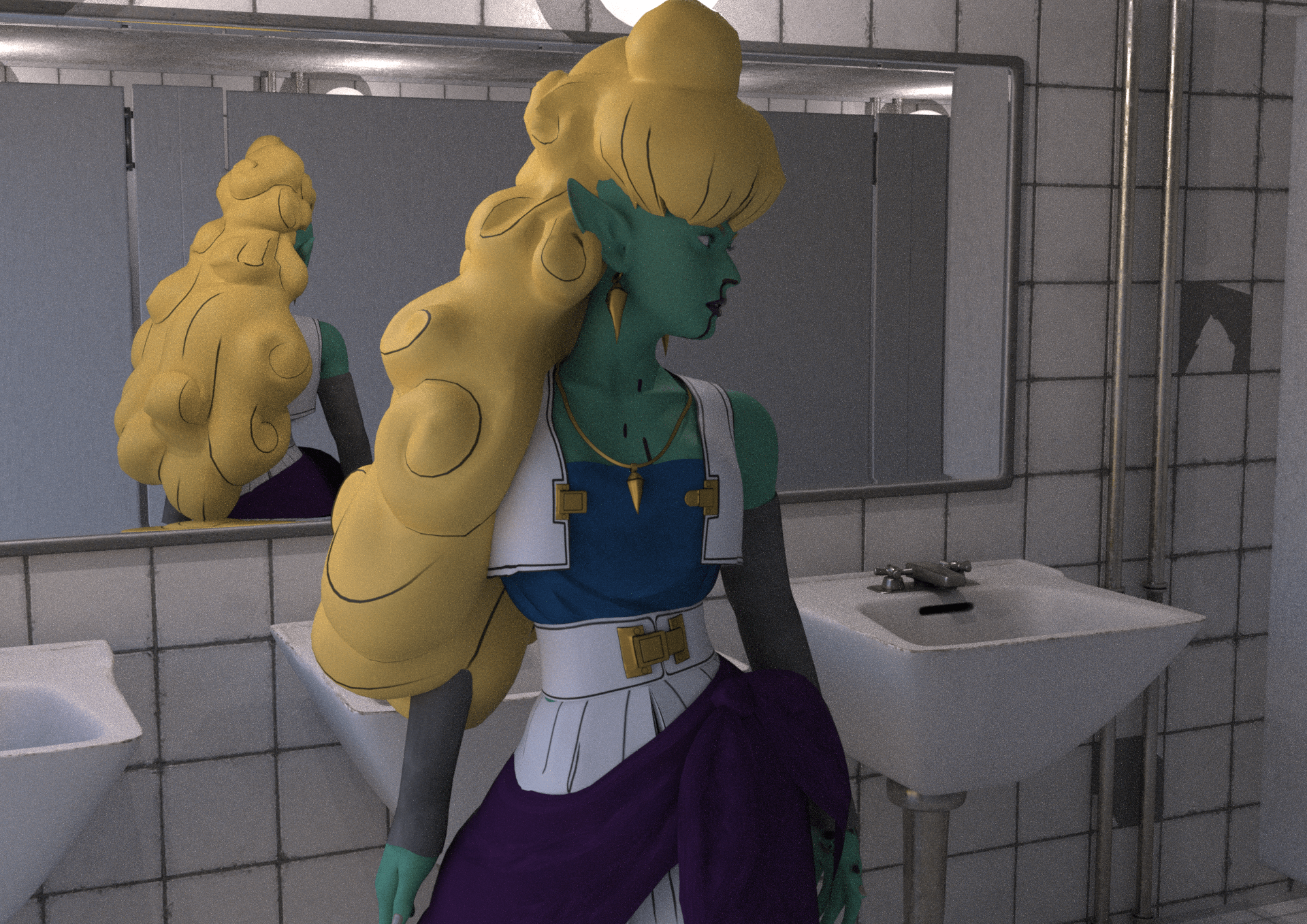 Zangya's Nosebleed V3 3D Render, Digital Art by FanofPower34