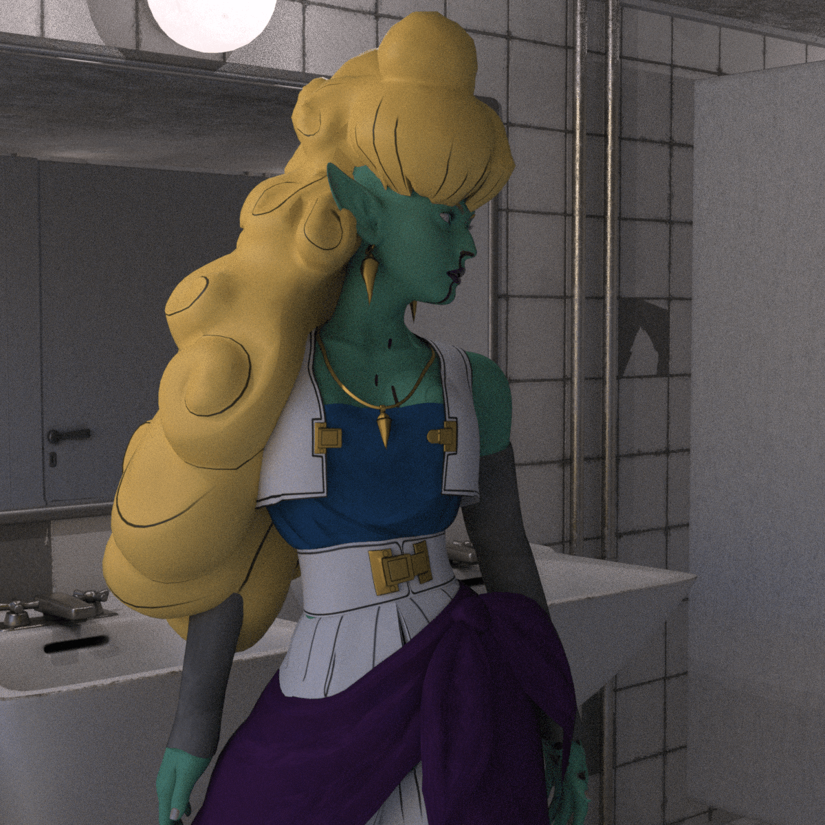 Zangya's NoseBleed v3 3D Render, Digital Art by FanofPower34