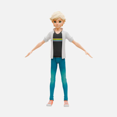 Adrien Agreste - Miraculous 3D Model by Fantasy999d