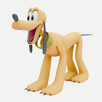 Disney Pluto - 3D Model by Fantasy999d