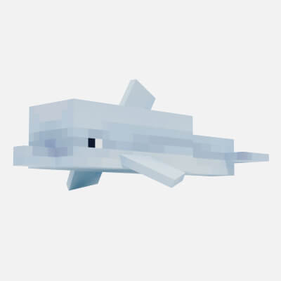Dolphin - Minecraft 3D Model by Fantasy999d