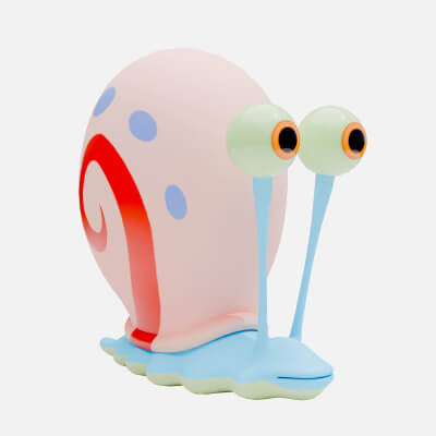 Gary the Snail - SpongeBob 3D Model by Fantasy999d