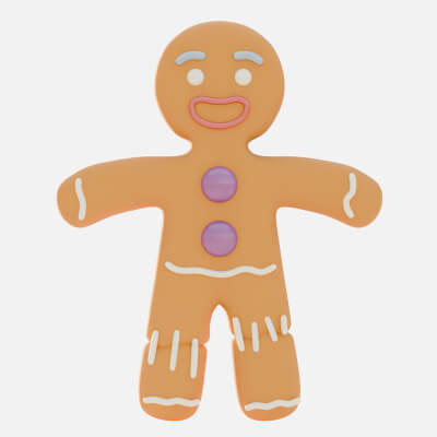 Gingerbread Man - Shrek 3D Model by Fantasy999d