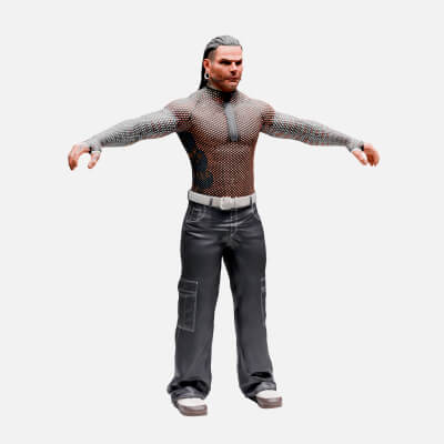Jeff Hardy - WWE 3D Model by Fantasy999d