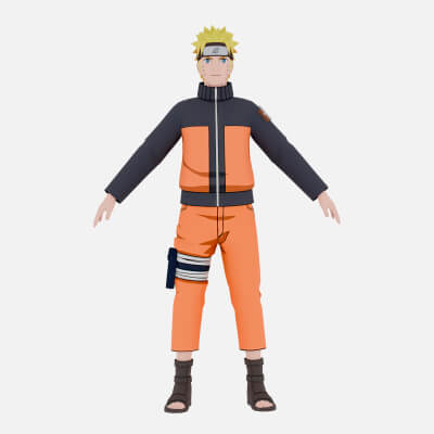 Naruto Uzumaki - Naruto 3D Model by Fantasy999d
