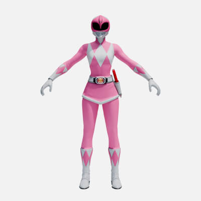 Pink Ranger - Power Rangers 3D Model by Fantasy999d