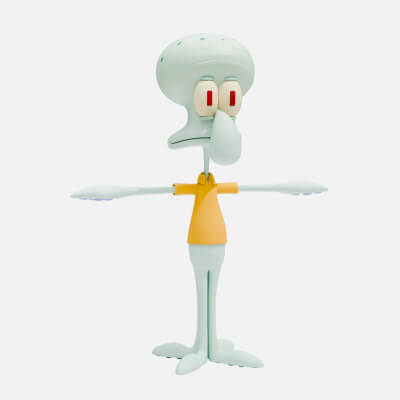 Squidward Tentacles - SpongeBob 3D Model by Fantasy999d
