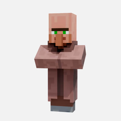 Villager - Minecraft 3D Model by Fantasy999d