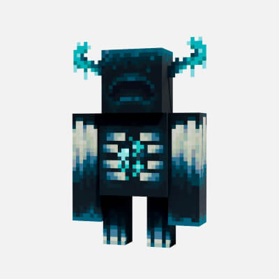 Warden - Minecraft 3D Model by Fantasy999d