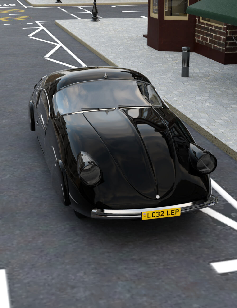 Atomic Car - Blue Angel Daz Content by Fantasyart-3D