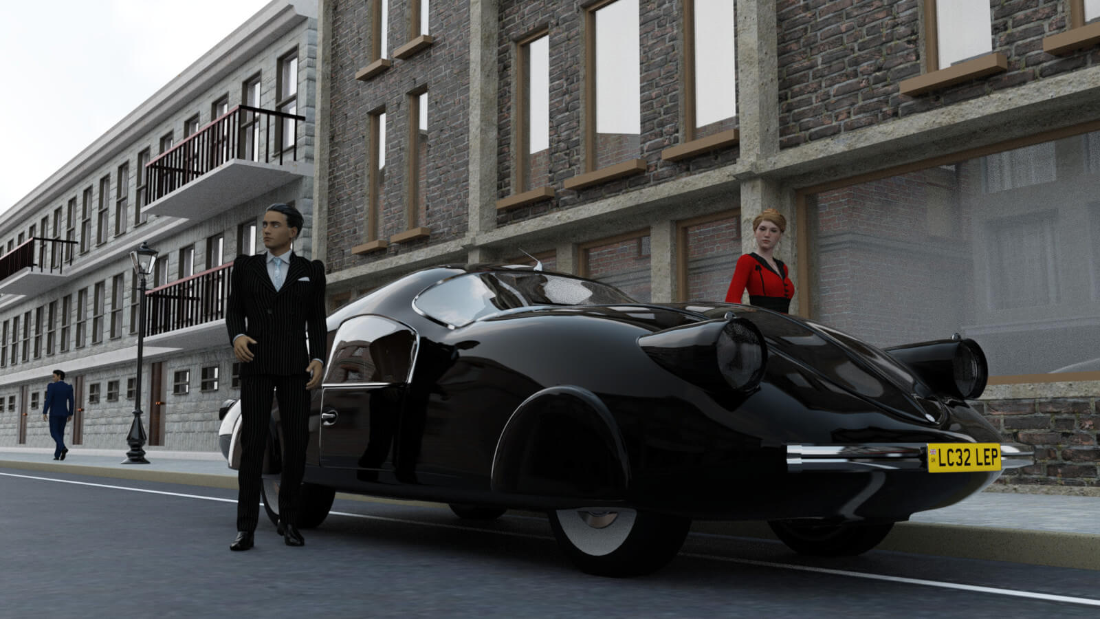 Atomic Car - Blue Angel Daz Content by Fantasyart-3D
