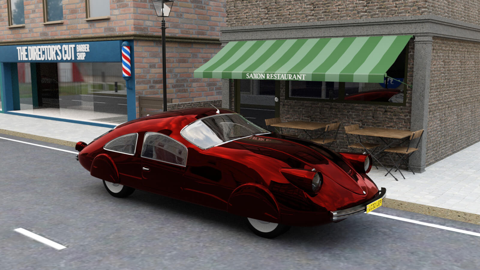 Atomic Car - Blue Angel Daz Content by Fantasyart-3D