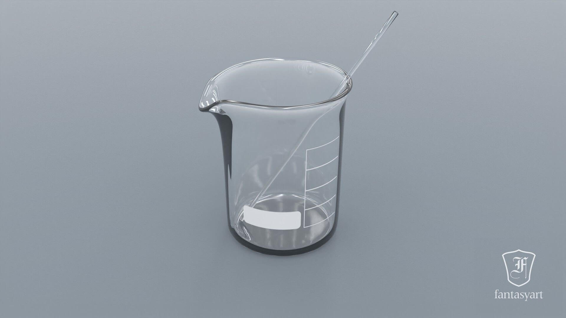 Chemical Laboratory Glassware Set - 3D Model by Fantasyart-3D