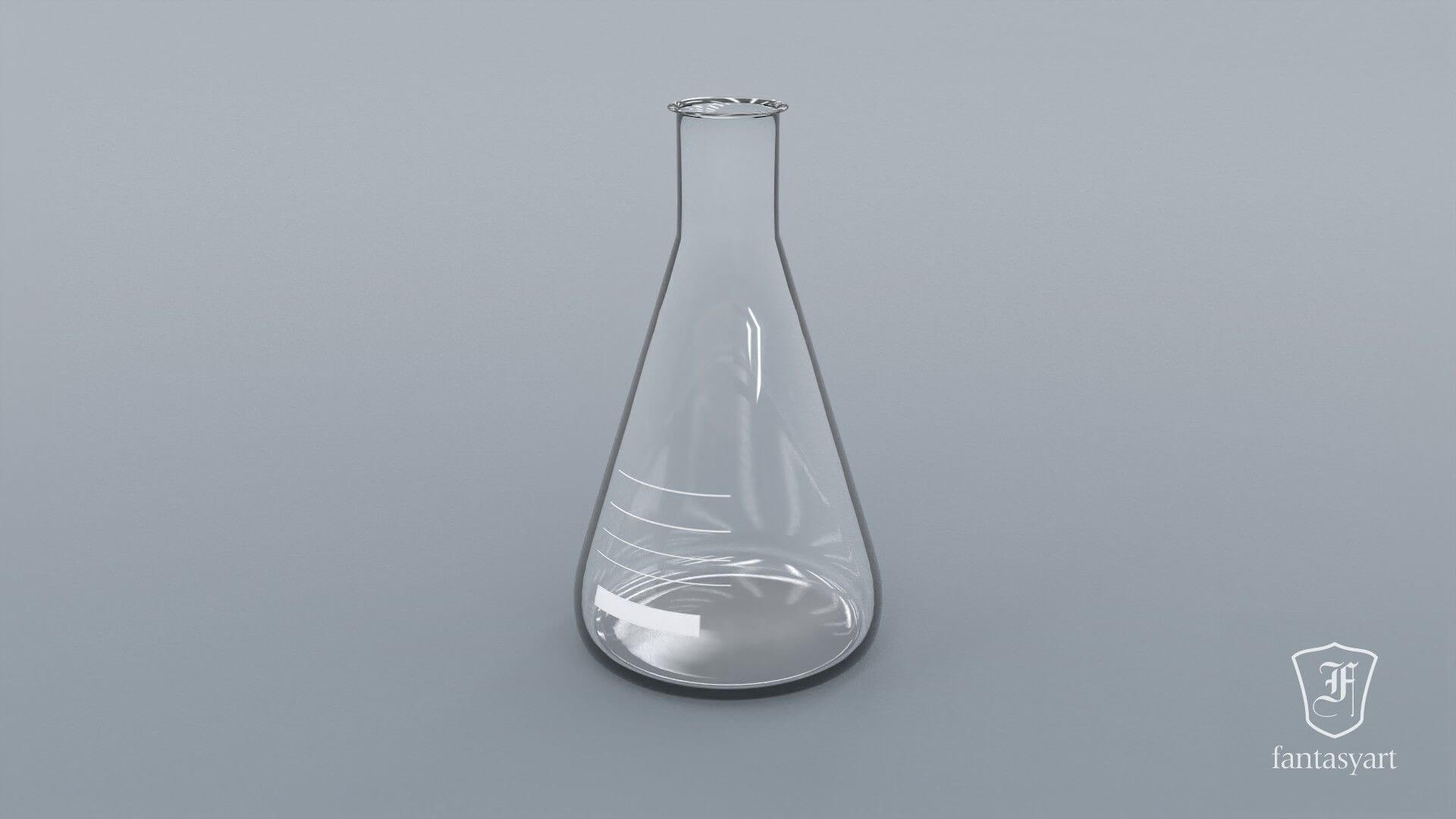 Chemical Laboratory Glassware Set - 3D Model by Fantasyart-3D