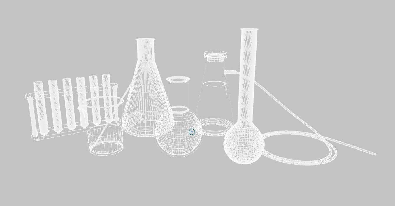 Chemical Laboratory Glassware Set - 3D Model by Fantasyart-3D