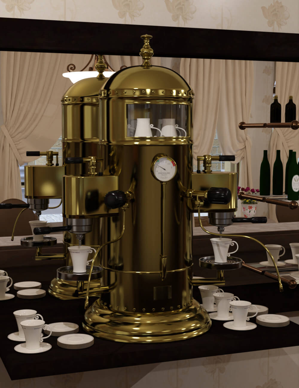 Espresso Machine - Blue Angel Daz Content by Fantasyart-3D