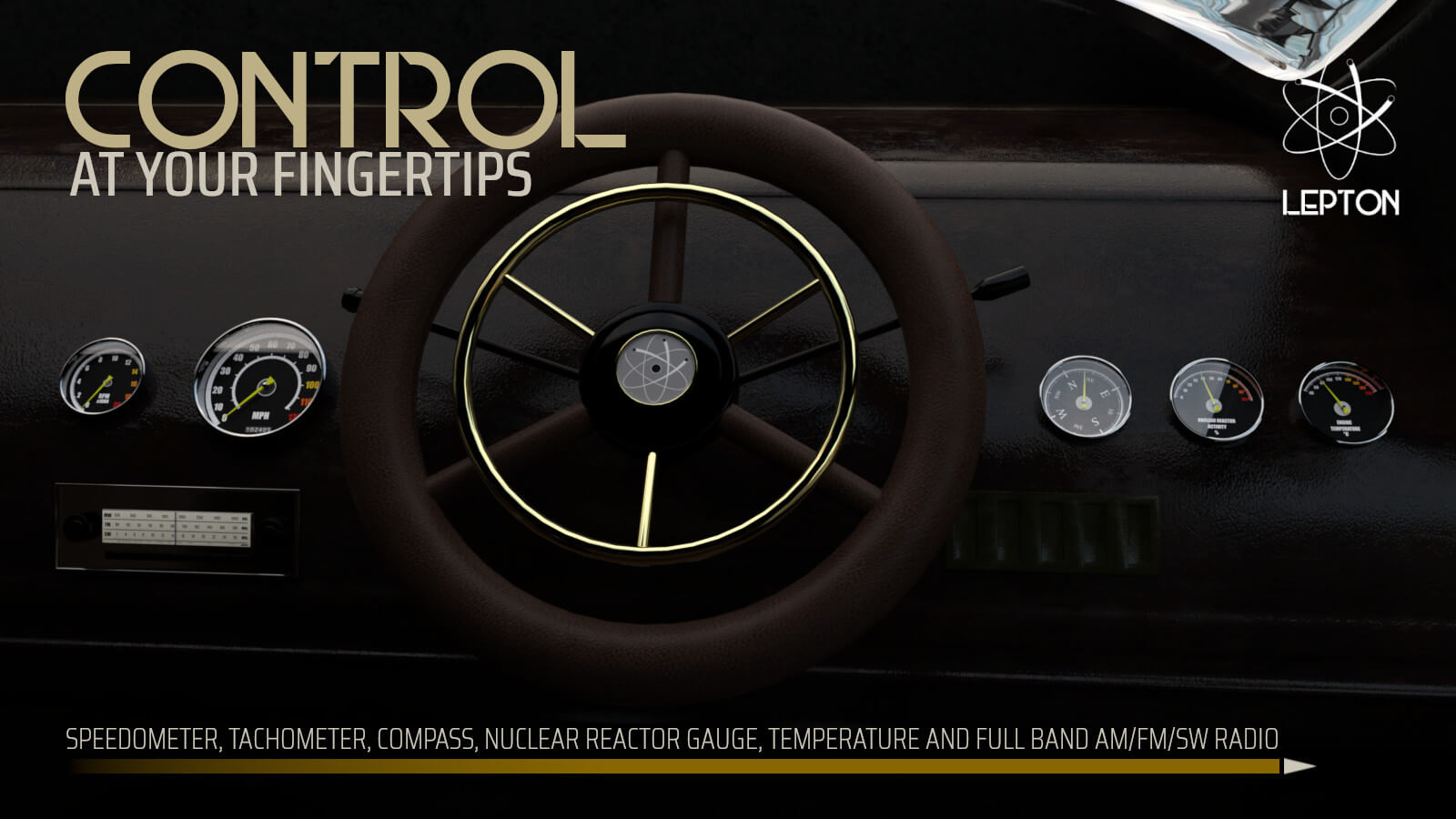 Atomic Car - Blue Angel 3D Render, Digital Art by Fantasyart-3D