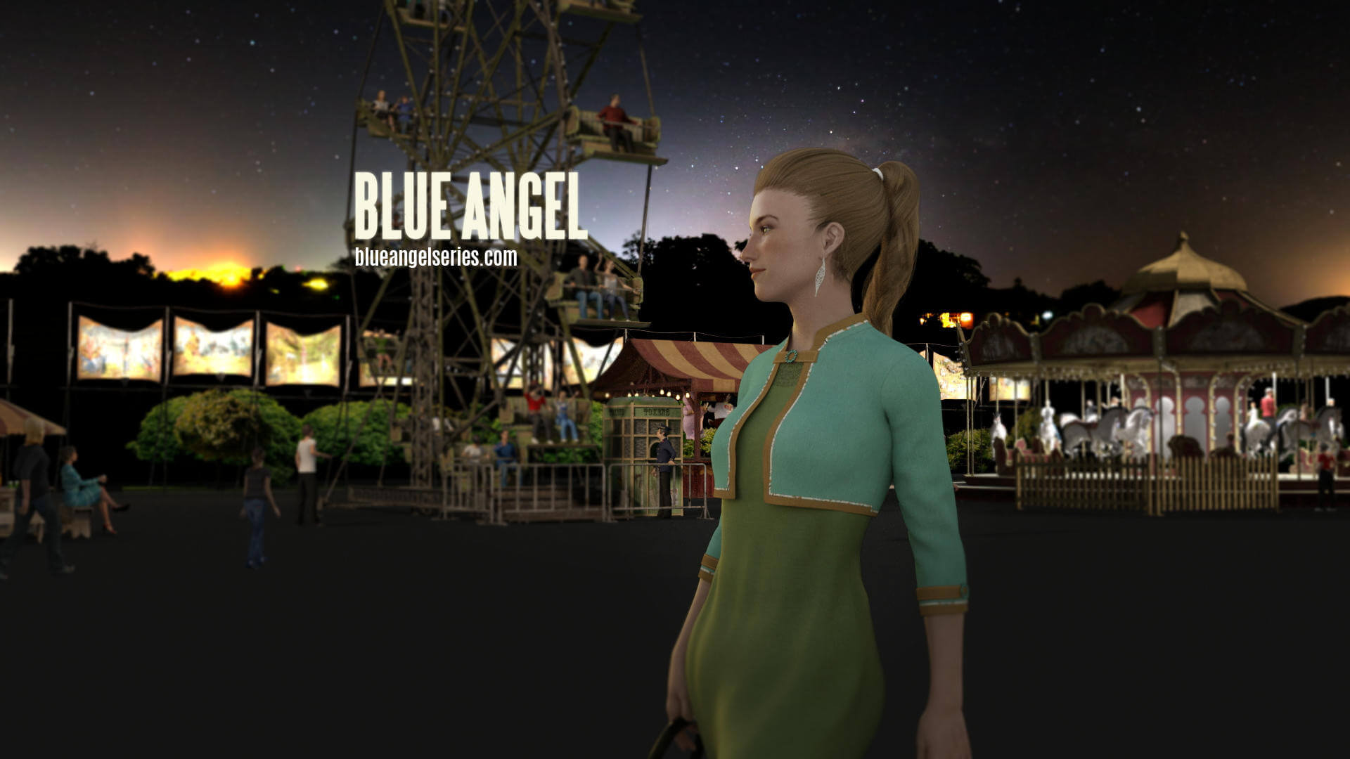 Blue Angel Series 3D Render, Digital Art by Fantasyart-3D