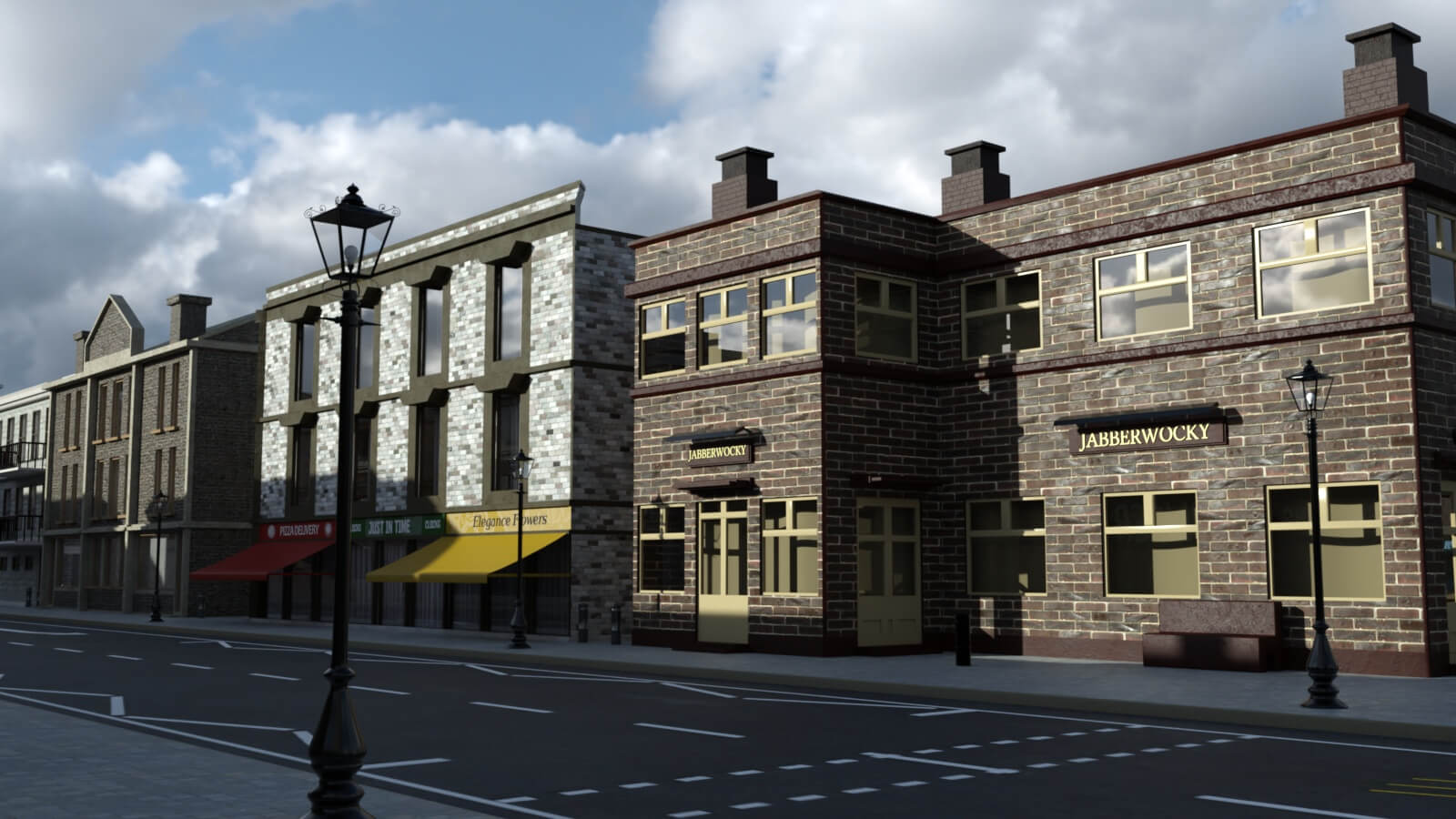 Greenwich Street - Blue Angel 3D Render by Fantasyart-3D