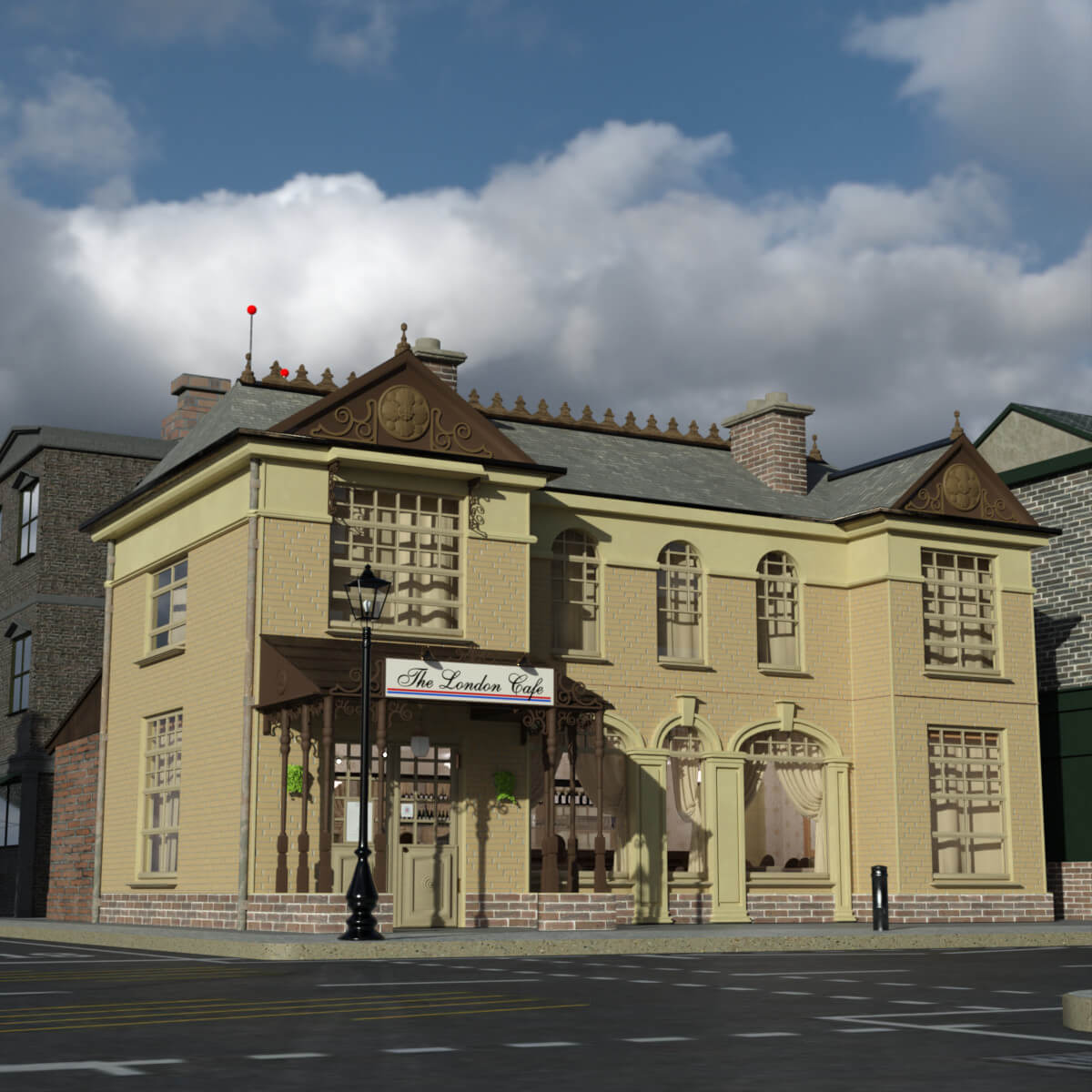 London Cafe & Espresso Machine by Fantasyart-3D