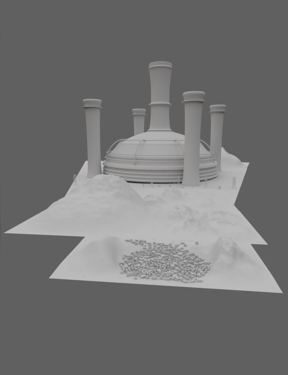 Tharelian Slum - Blue Angel Daz Content by Fantasyart-3D