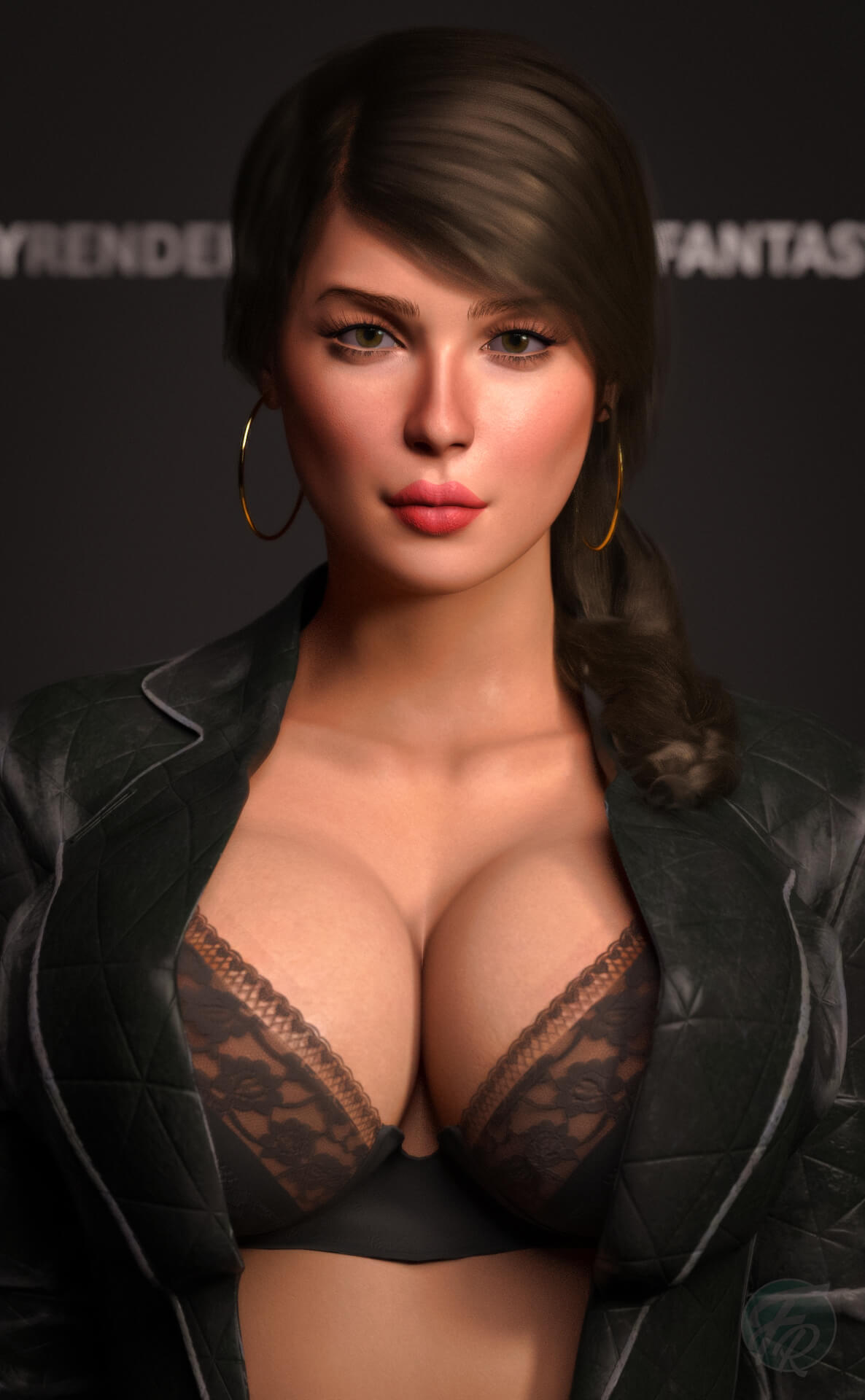 LEYA on virtual sets of FRND 3D Render by fantasyrenders