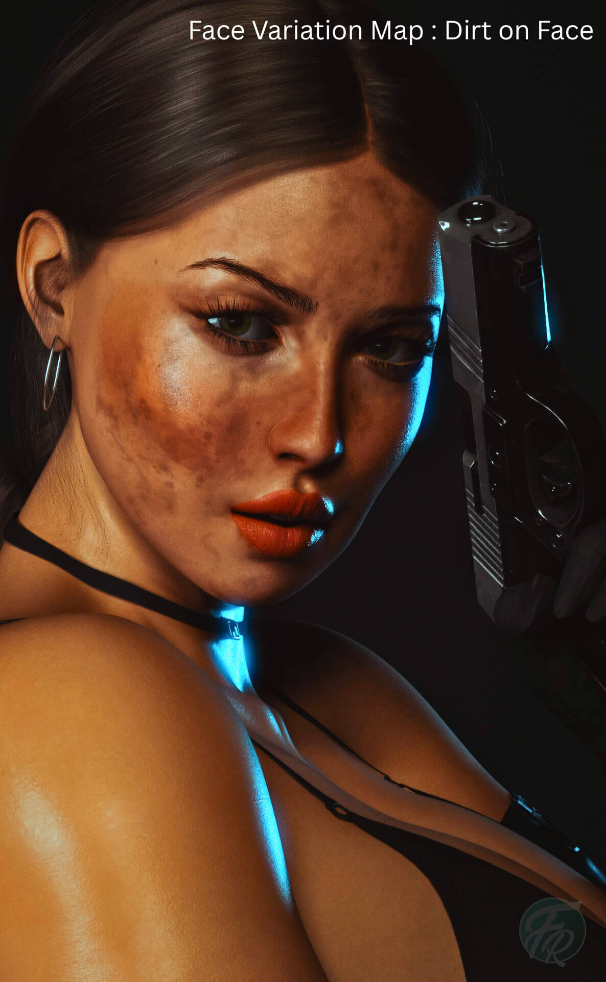 LEYA's Face Variation 3D Render, Digital Art by fantasyrenders