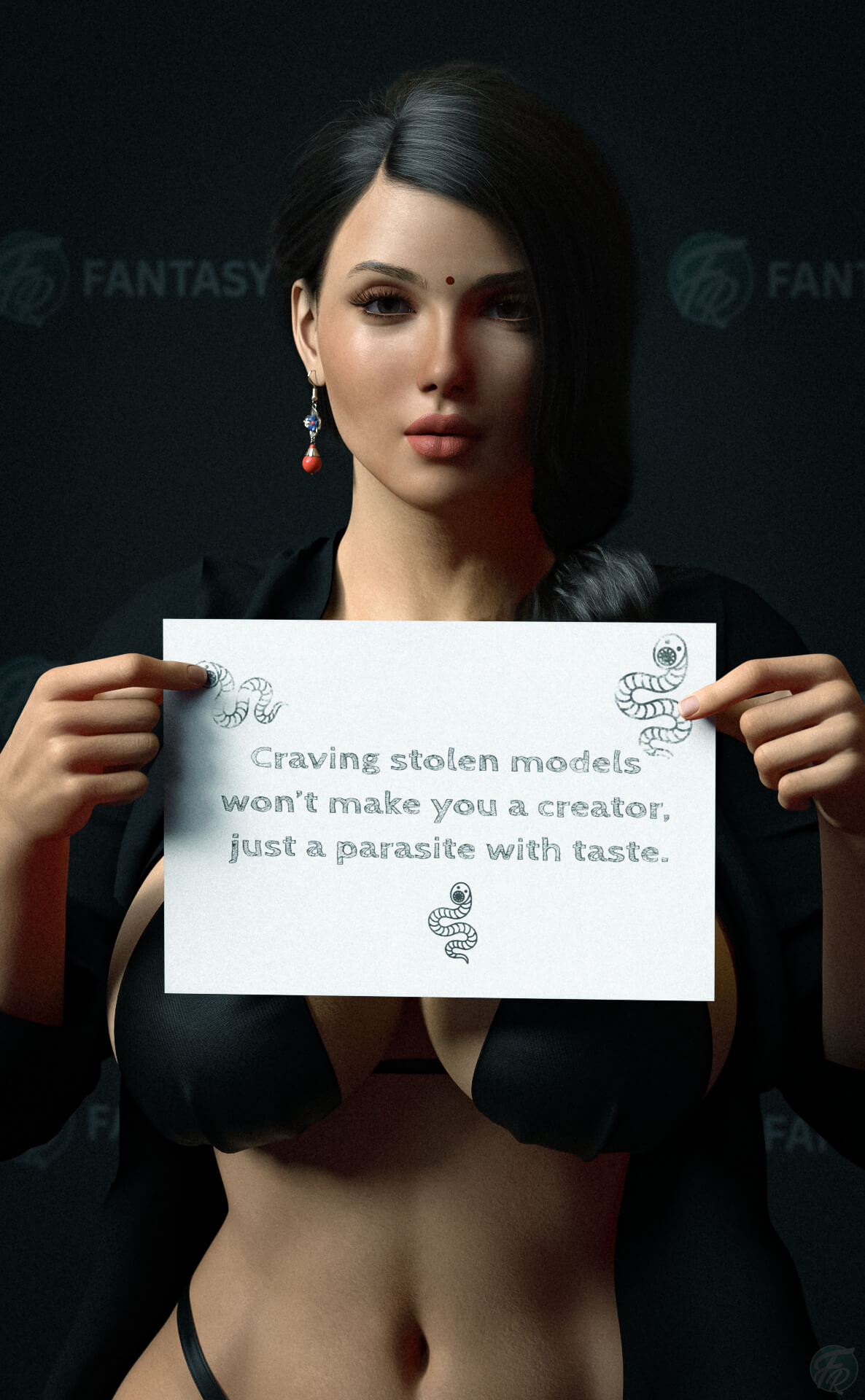 Piracy Is Not Rebellion 3D Render, Digital Art by fantasyrenders