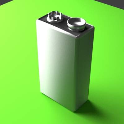 9V Cell Battery - 3D Model by faraharis
