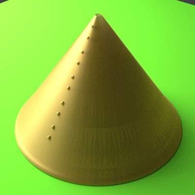 Ancient Helmet - Cone 3D Model by faraharis