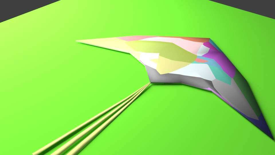 Arrow Kite - 3D Model by faraharis