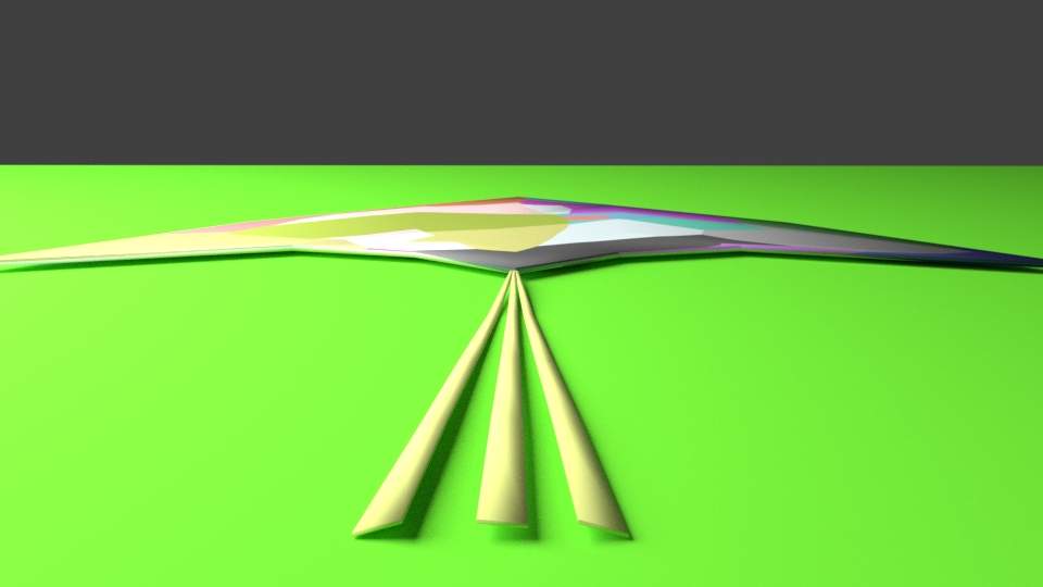 Arrow Kite - 3D Model by faraharis
