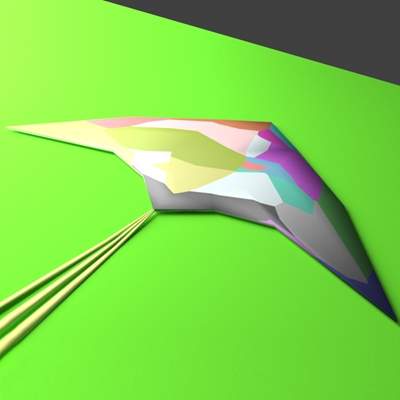 Arrow Kite - 3D Model by faraharis