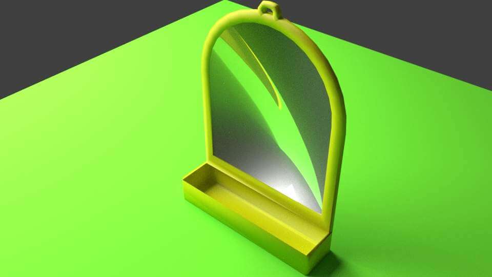 Bathroom Mirror - 3D Model by faraharis