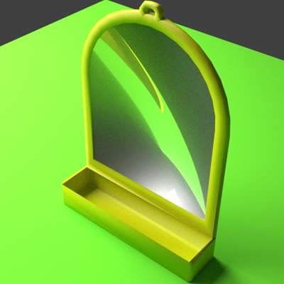 Bathroom Mirror - 3D Model by faraharis